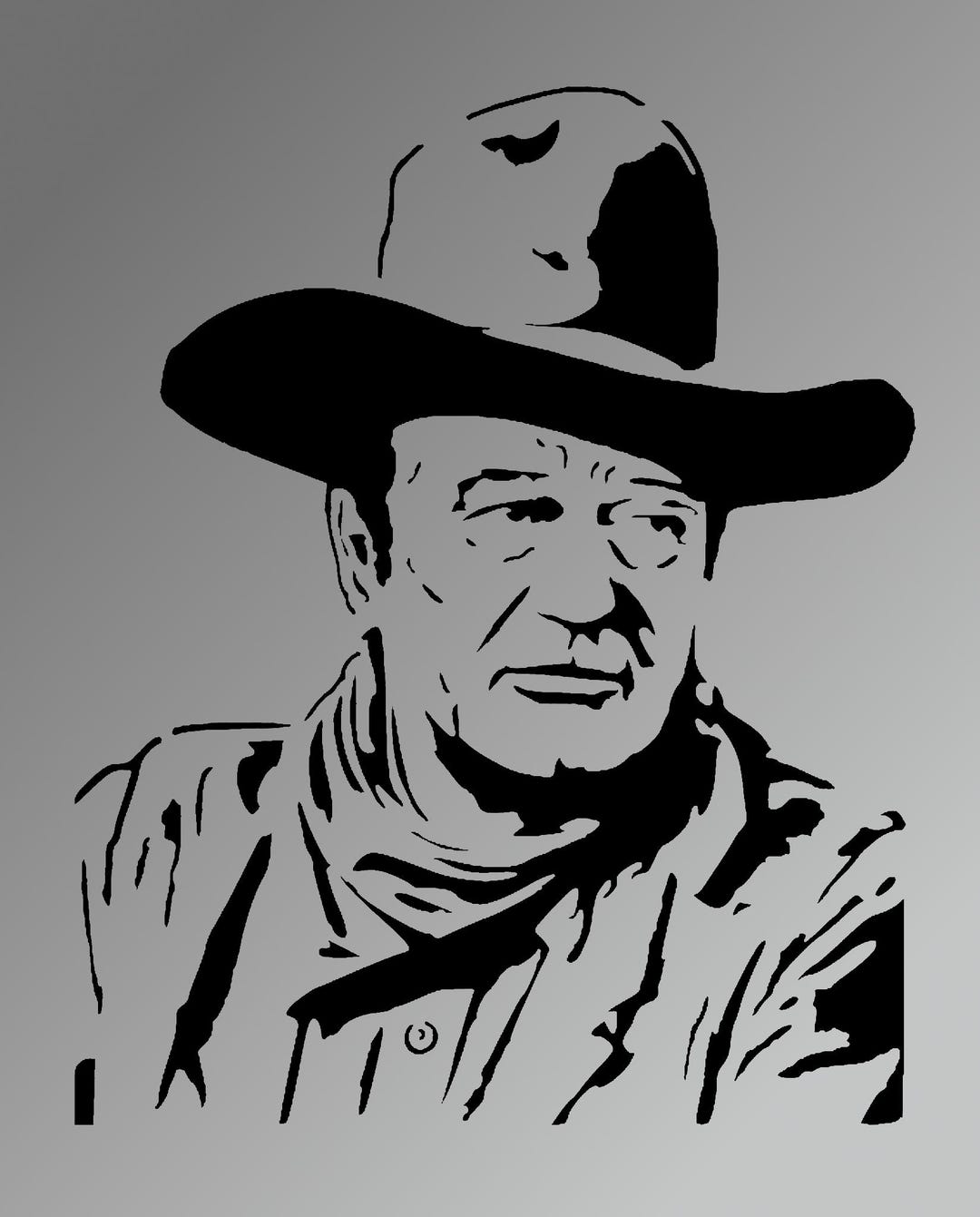 John Wayne – Vector Graphics in DXF, SVG & PNG Format – Digital ...