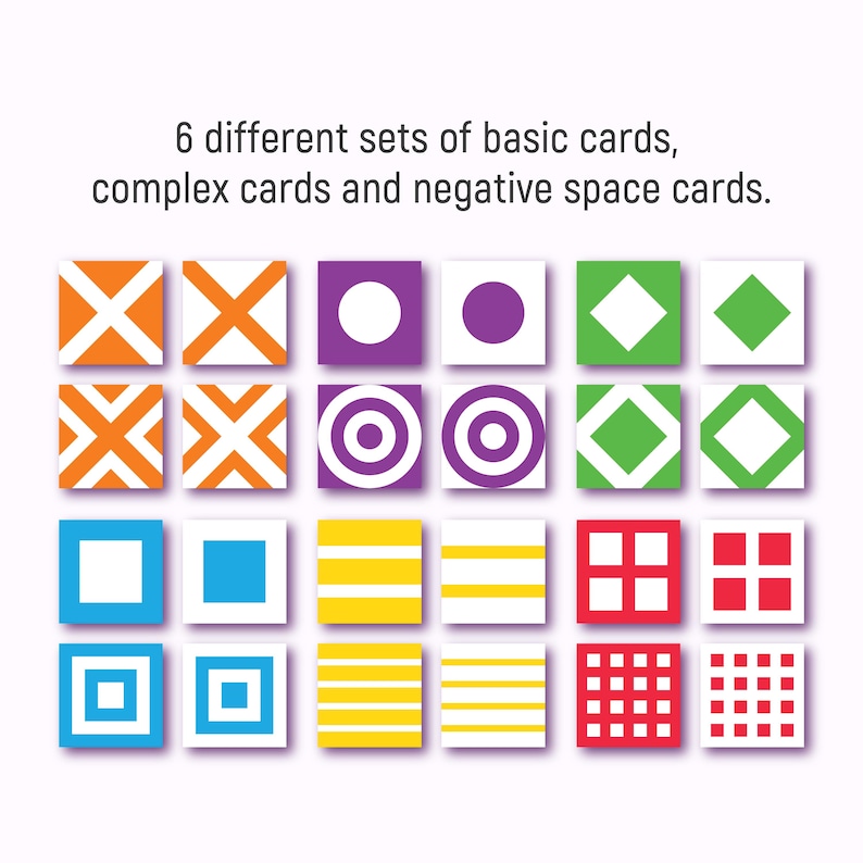 Shape Matching Game: Visual Awareness, Art Education (printable) - Etsy