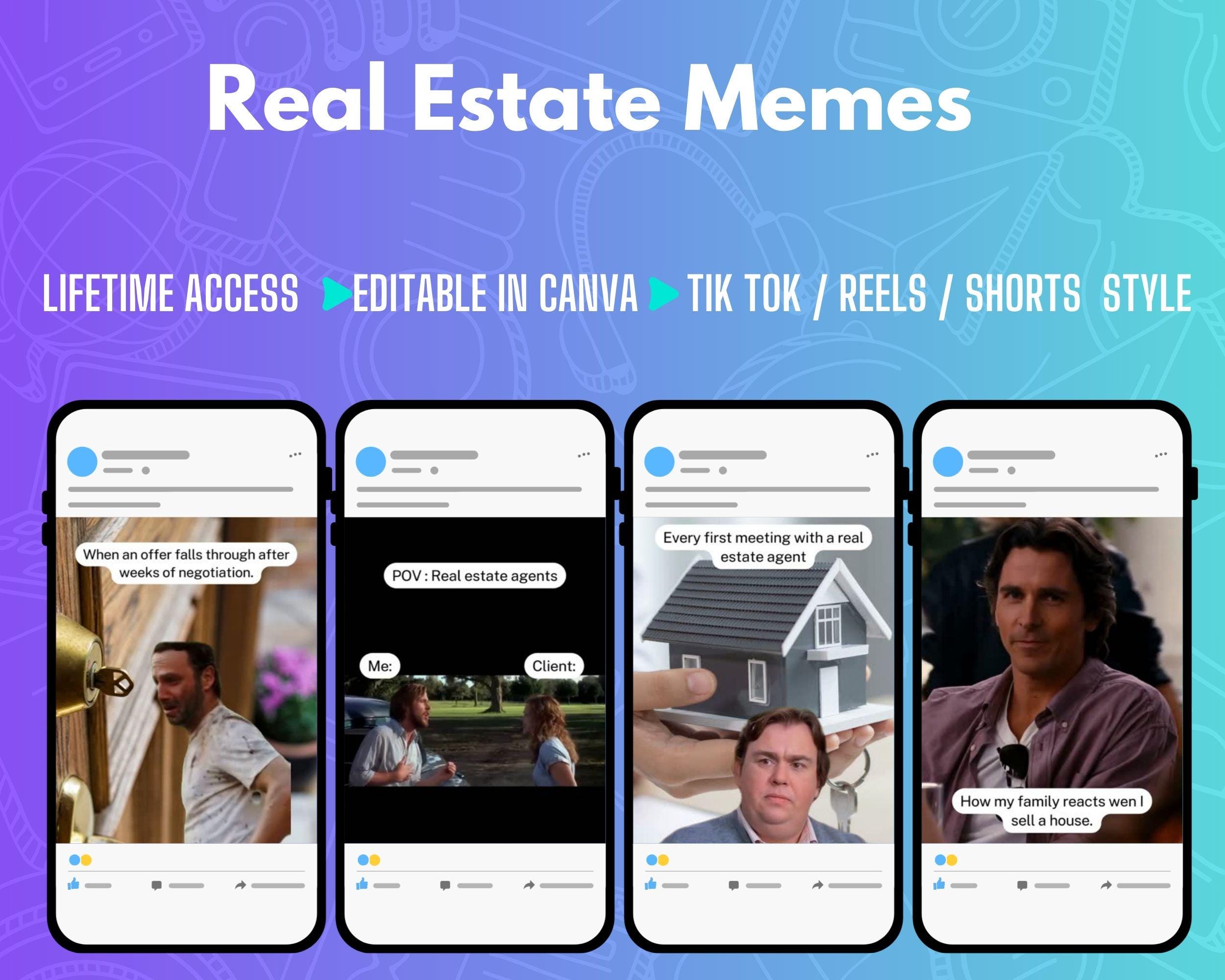 Funny Real Estate Meme Templates: Viral Realtor Social Media (canva ...