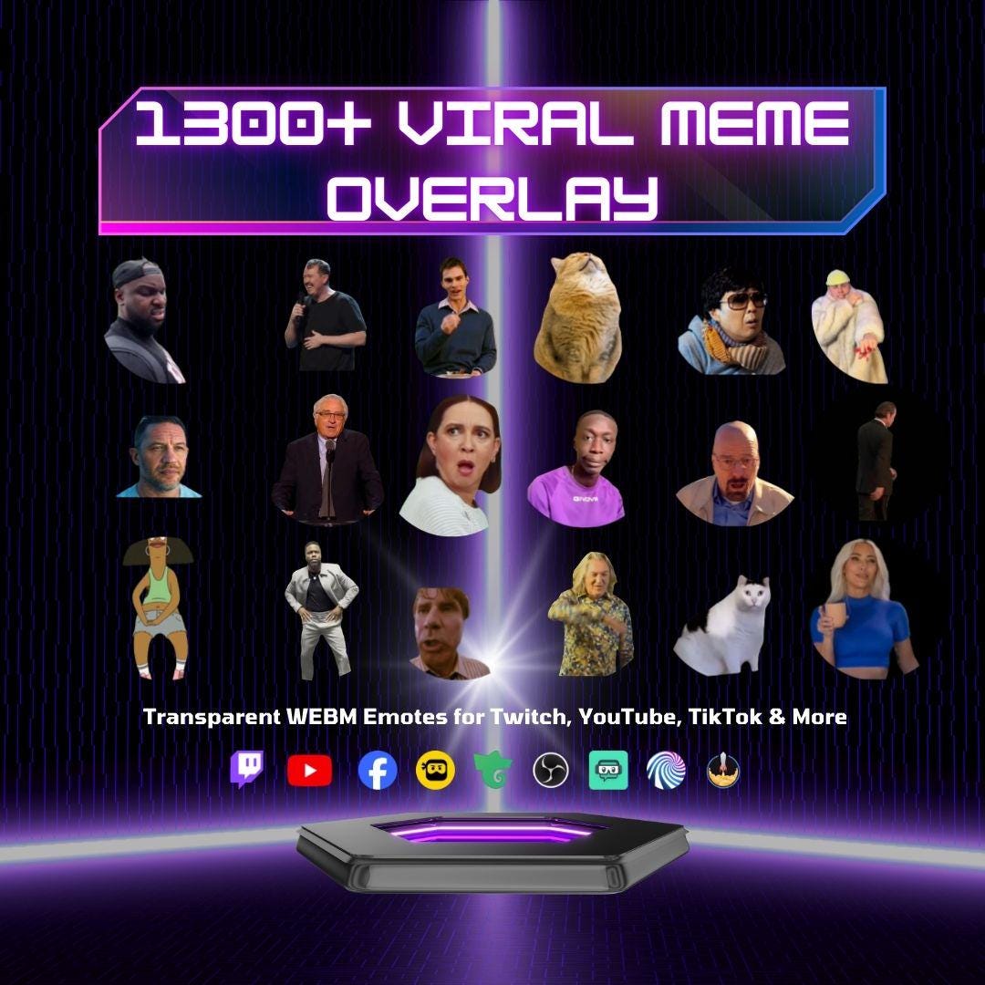 1300+ Viral Transparent Memesanimated Meme Overlays |stream Alerts ...