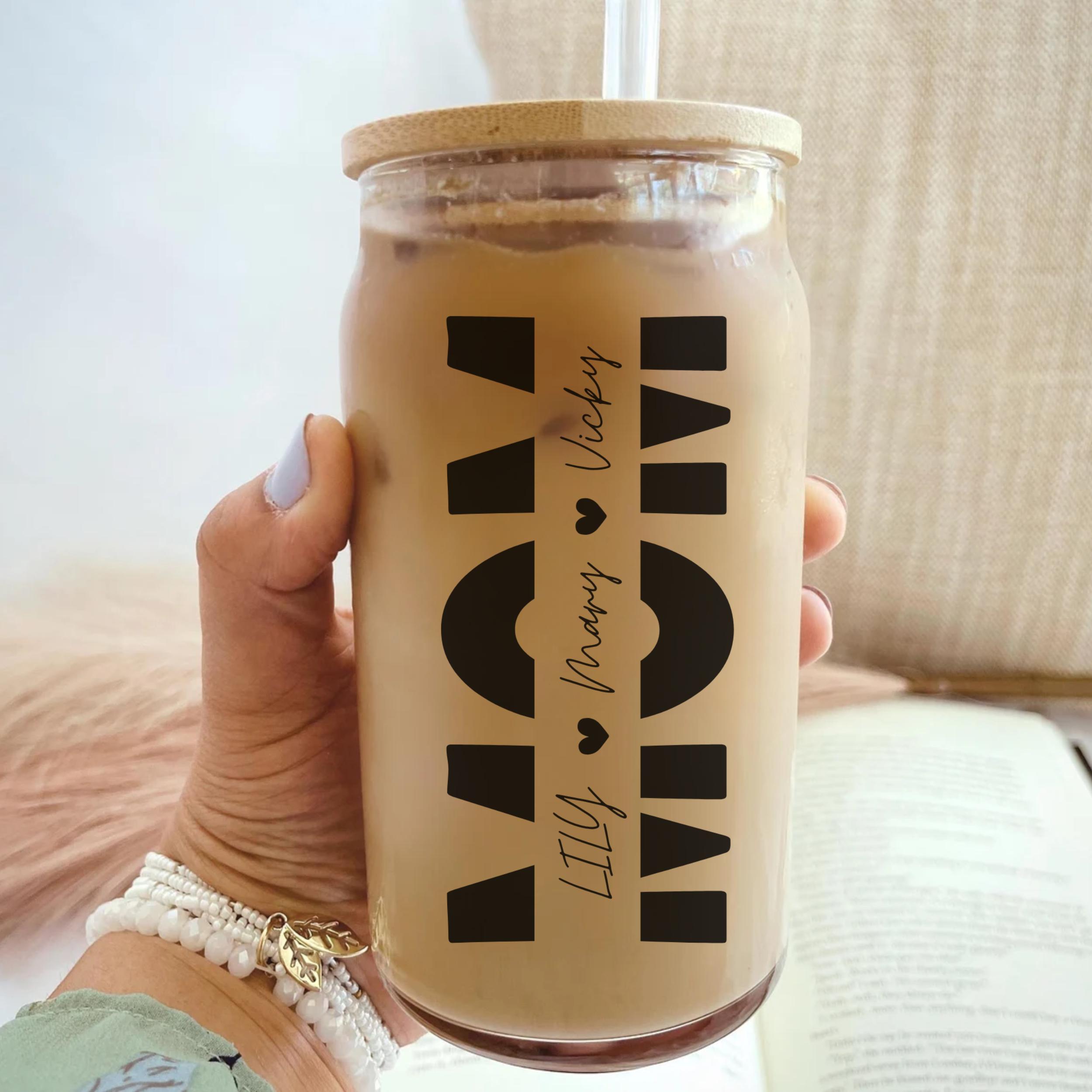 Personalized Mom Glass - Custom Drinking Glass - Mother's Day Gift ...