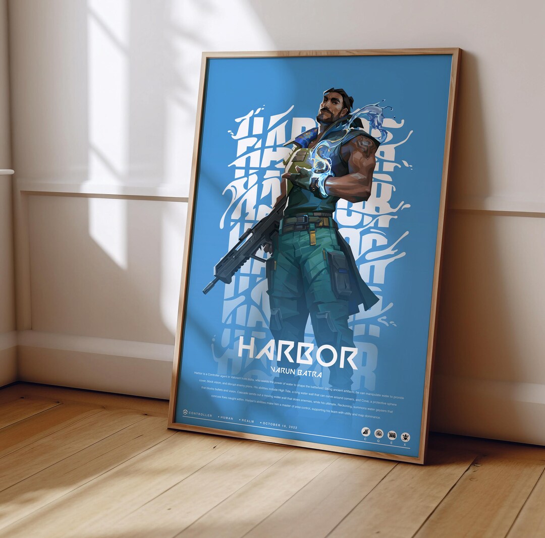 Valorant Harbor Poster | Valorant Poster Print | Gaming Poster | Gaming ...
