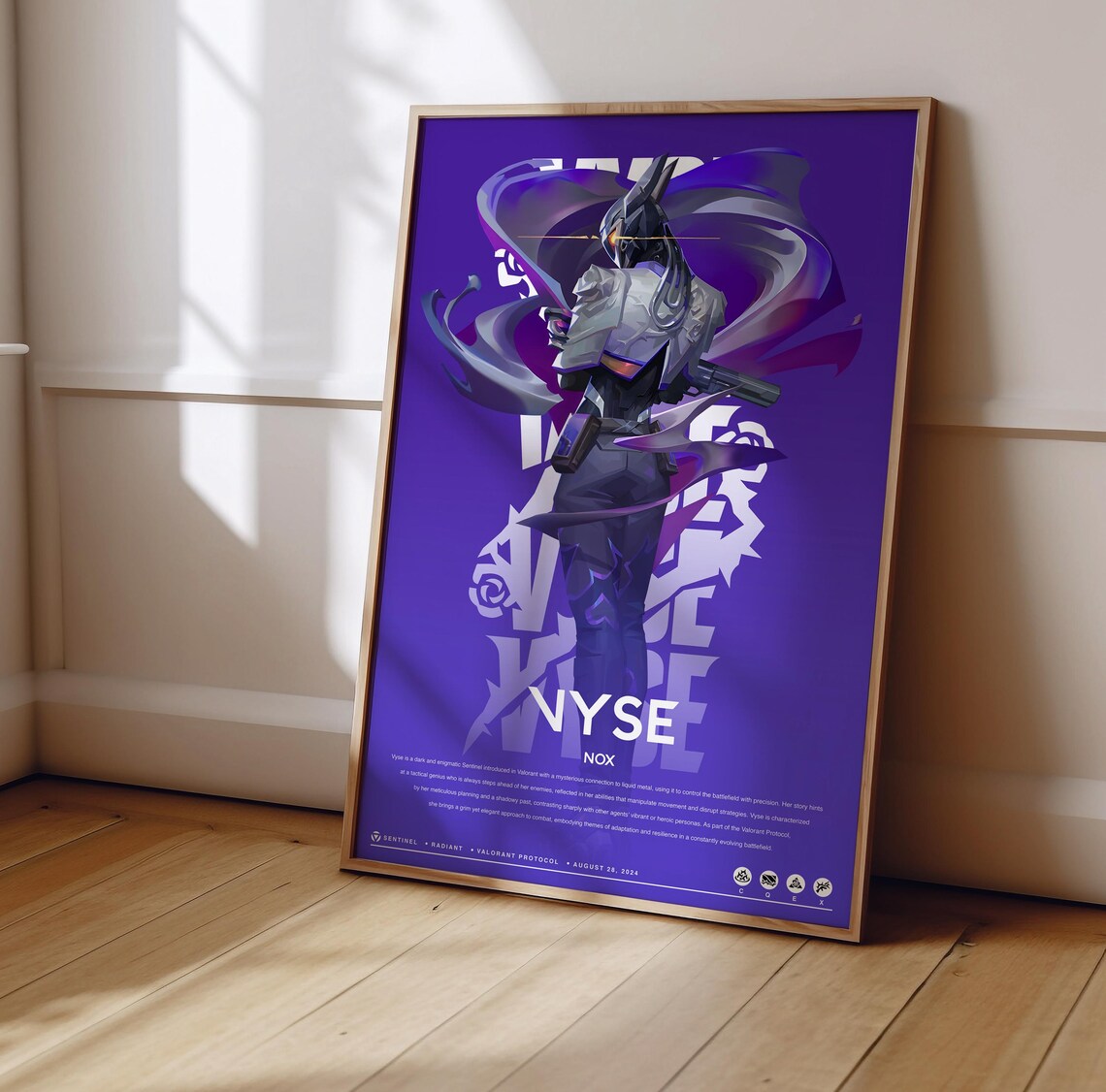 Valorant Vyse Poster Valorant Poster Print Gaming Poster Gaming Decor ...
