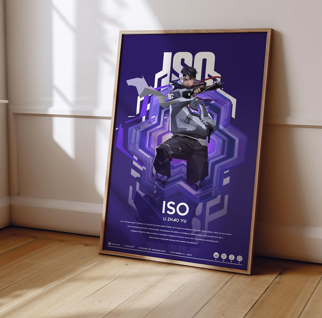 Valorant Iso Poster | Valorant Poster Print | Gaming Poster | Gaming ...