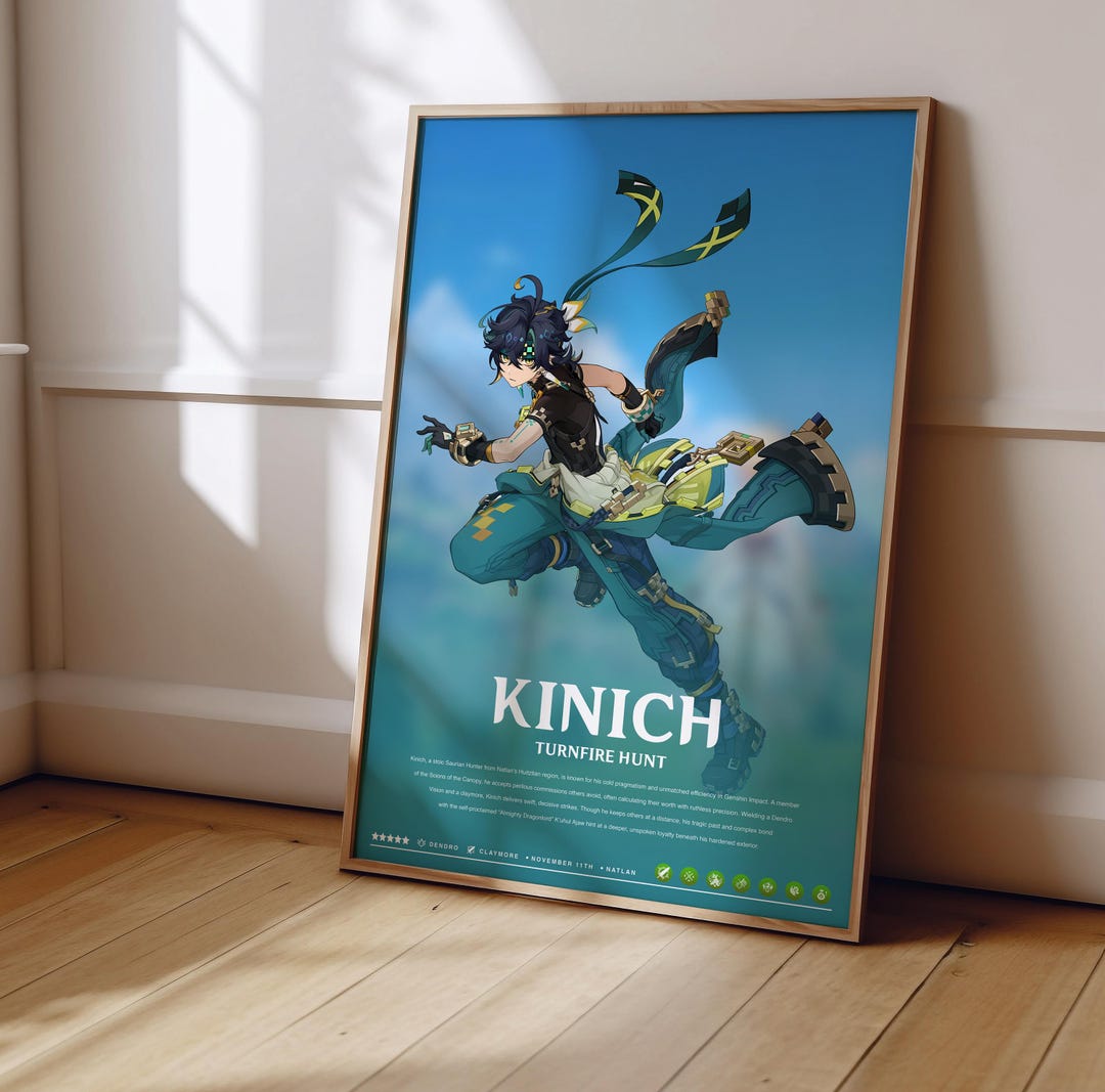 Genshin Impact Kinich Poster | Genshin Impact Print | Gaming Poster ...