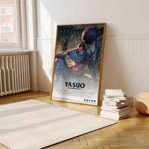 League of Legends Yasuo Poster | Lol Poster Print | Gaming Poster ...