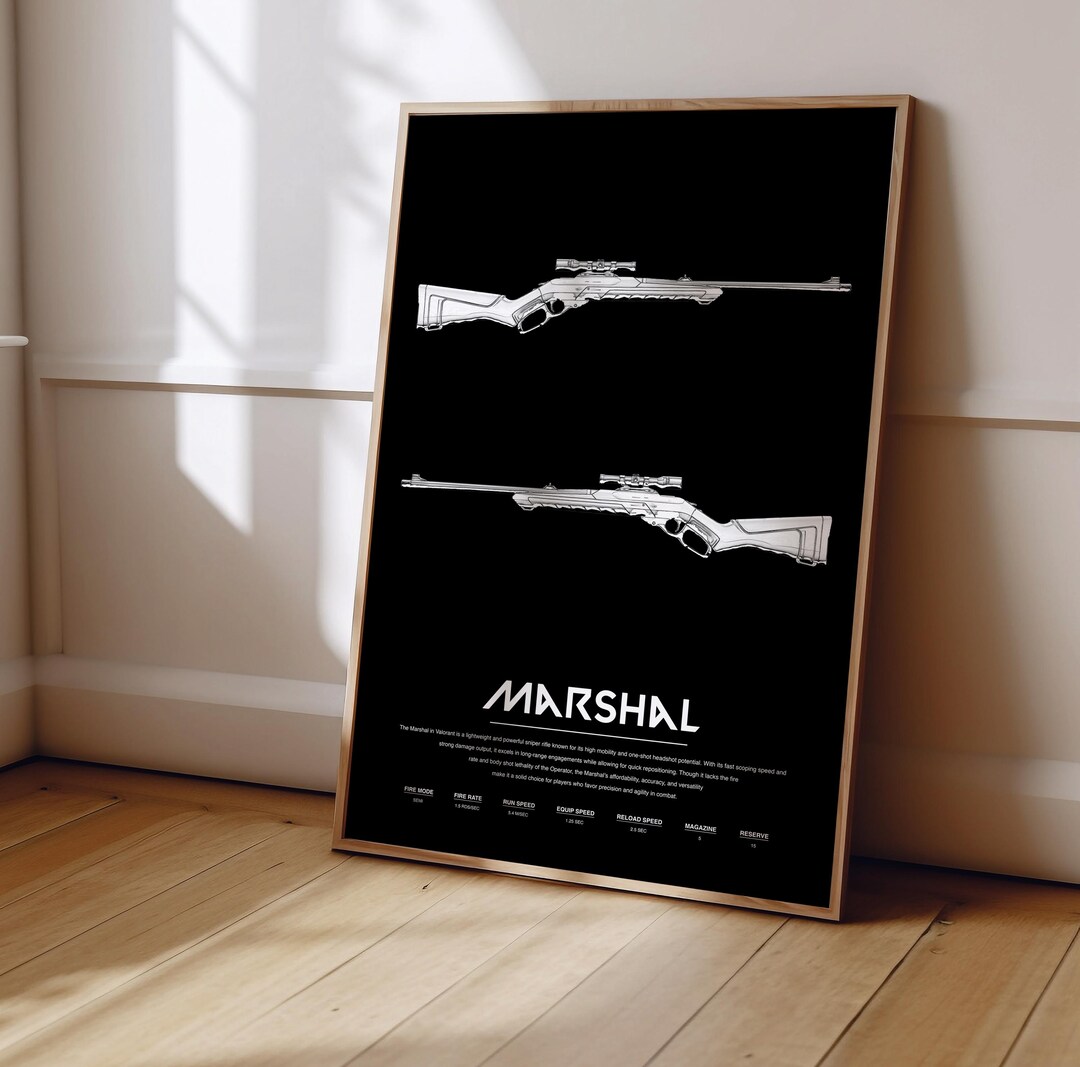 Valorant Marshal Poster | Valorant Poster Print | Gaming Poster ...