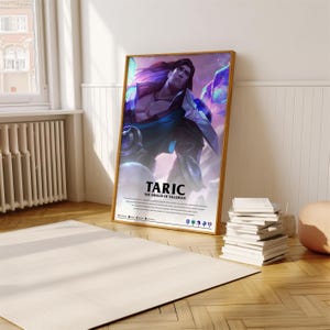 League of Legends Taric Poster | Lol Poster Print | Gaming Poster ...