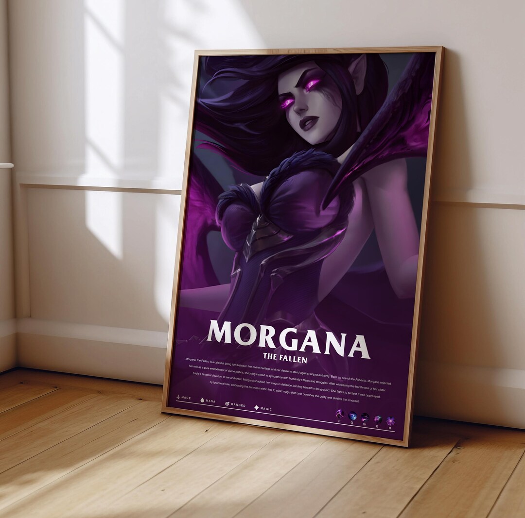 League of Legends Morgana Poster | Lol Poster Print | Gaming Poster ...