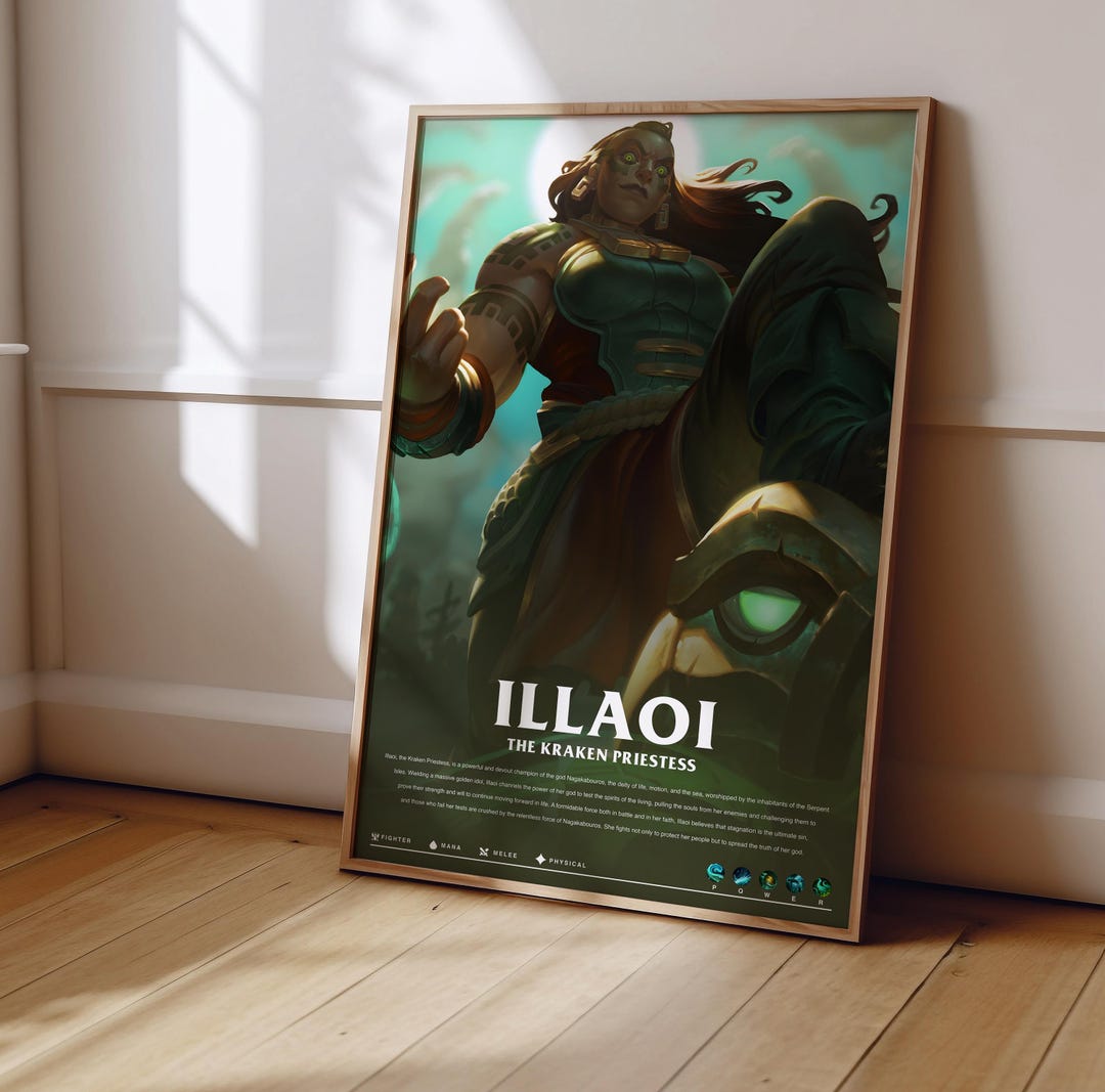 League of Legends Illaoi Poster | Lol Poster Print | Gaming Poster ...
