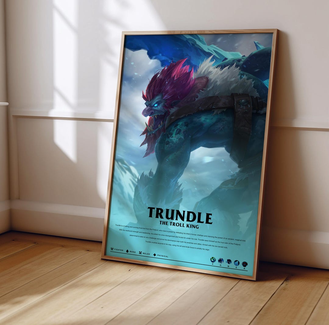 League of Legends Trundle Poster | Lol Poster Print | Gaming Poster ...