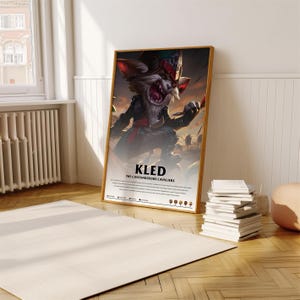 League of Legends Kled Poster | Lol Poster Print | Gaming Poster ...