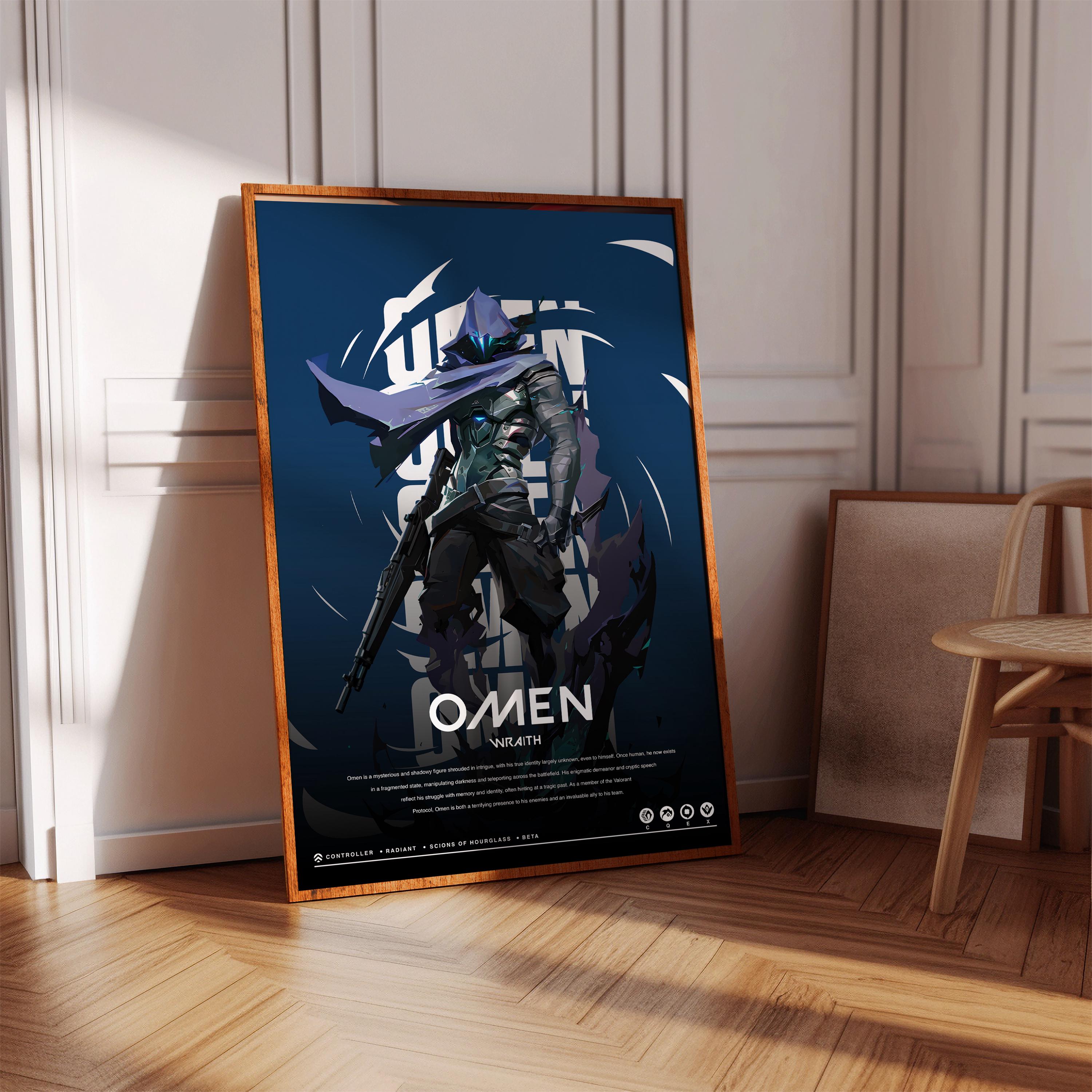 Valorant Omen Poster | Valorant Poster Print | Gaming Poster | Gaming Decor | Video Game Poster ...