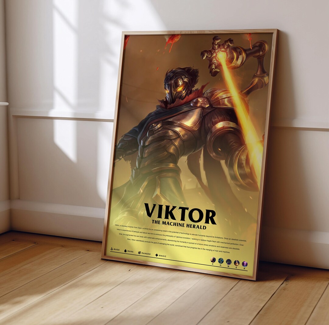 League of Legends Viktor Poster | Lol Poster Print | Gaming Poster ...