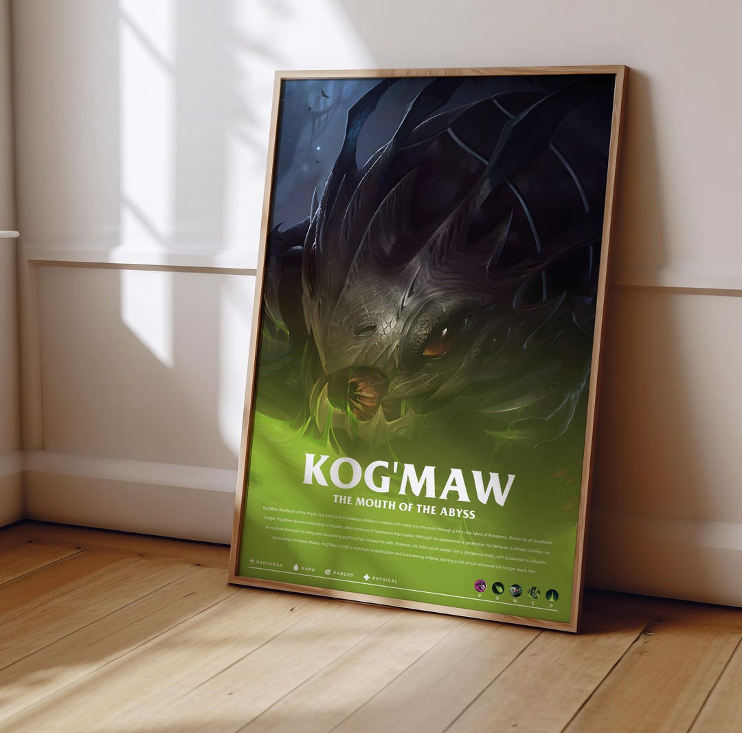 League of Legends Kog Maw Poster | Lol Poster Print | Gaming Poster ...