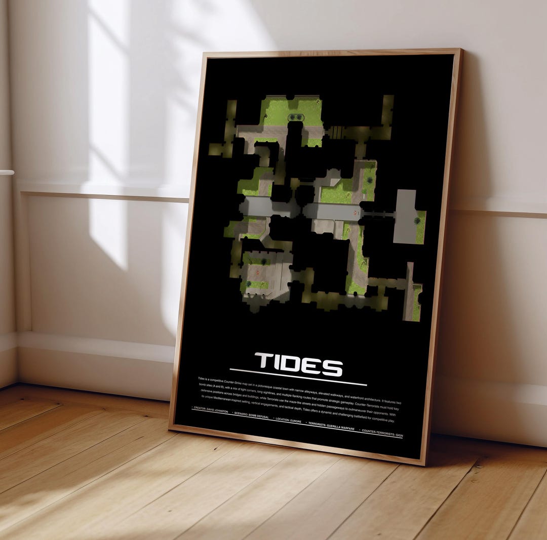 Counter Strike Tides Poster | Counter Strike Print | Gaming Poster ...