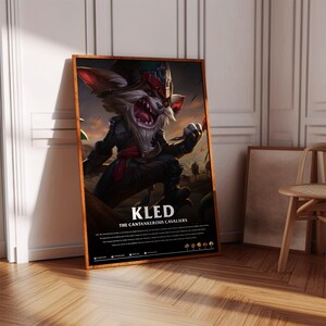 League of Legends Kled Poster | Lol Poster Print | Gaming Poster ...