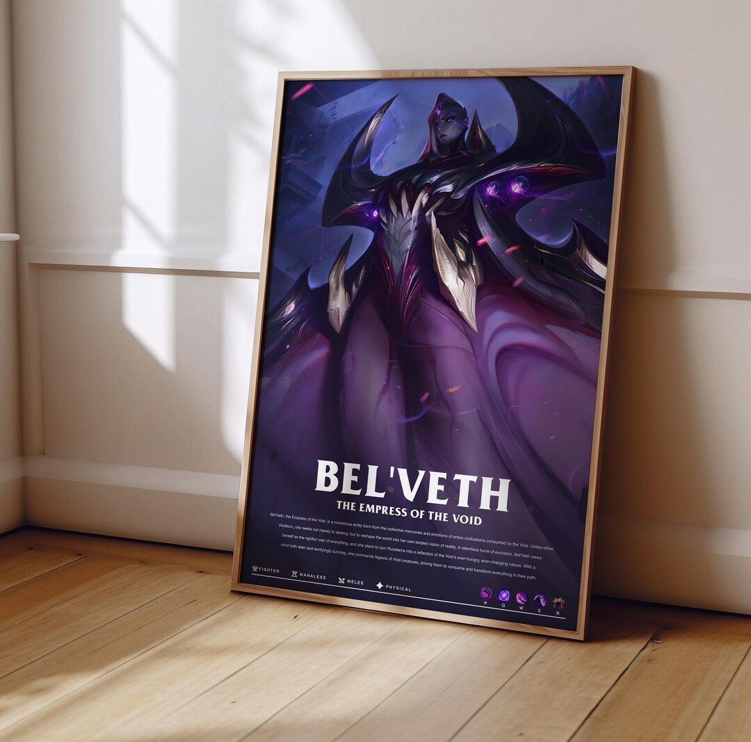League of Legends Bel Veth Poster | Lol Poster Print | Gaming Poster ...