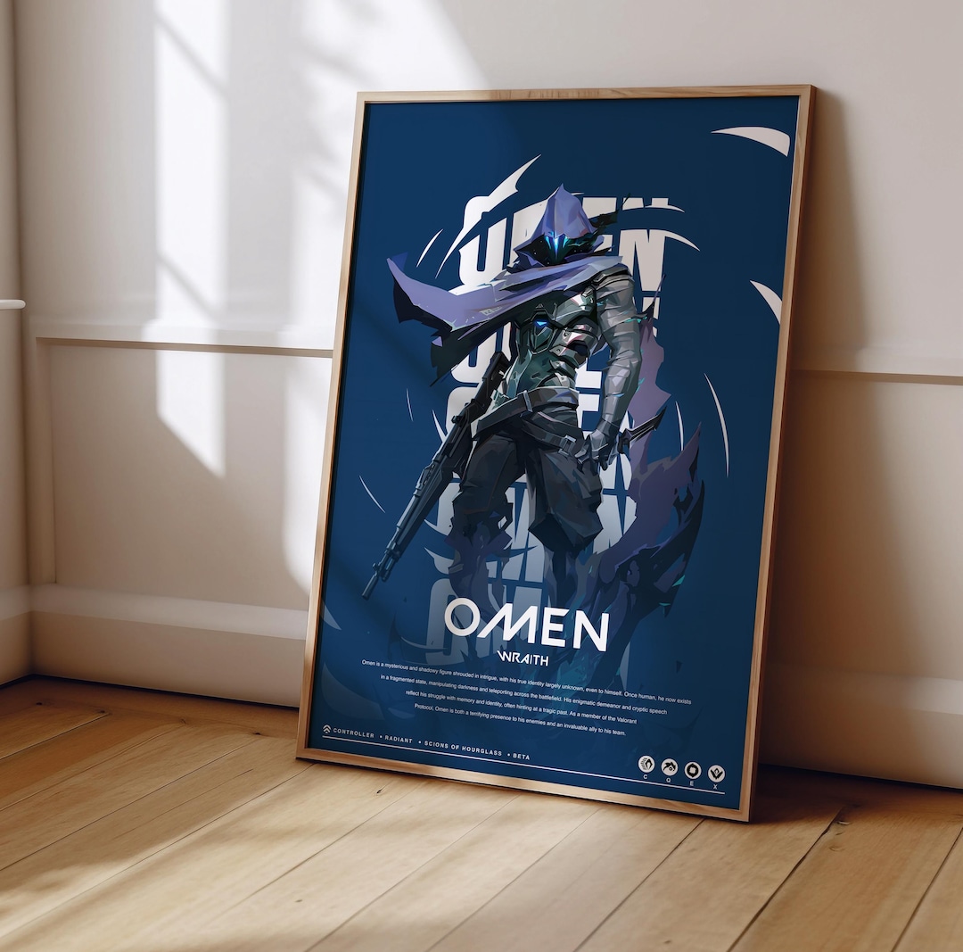 Valorant Omen Poster | Valorant Poster Print | Gaming Poster | Gaming ...