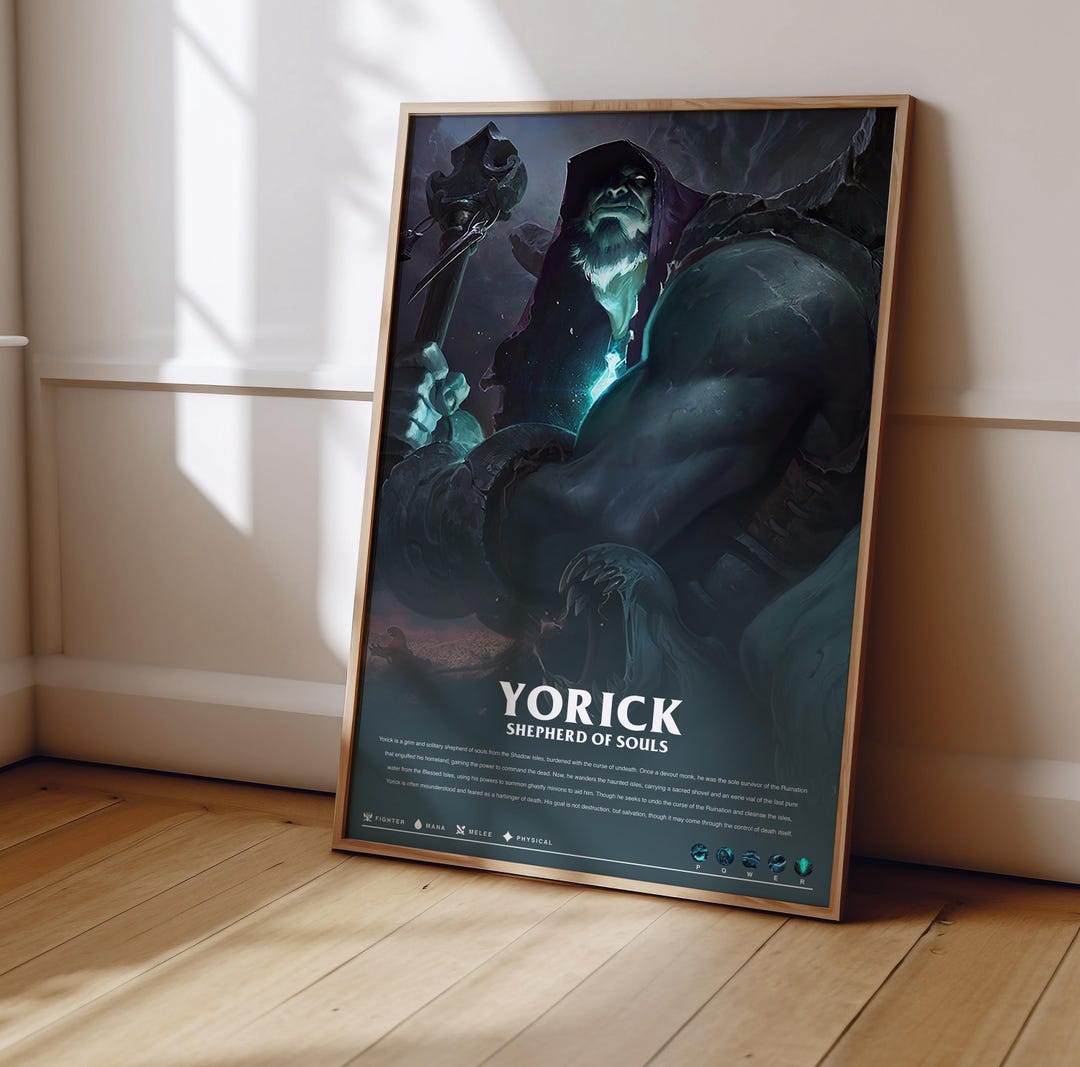 League of Legends Yorick Poster | Lol Poster Print | Gaming Poster ...