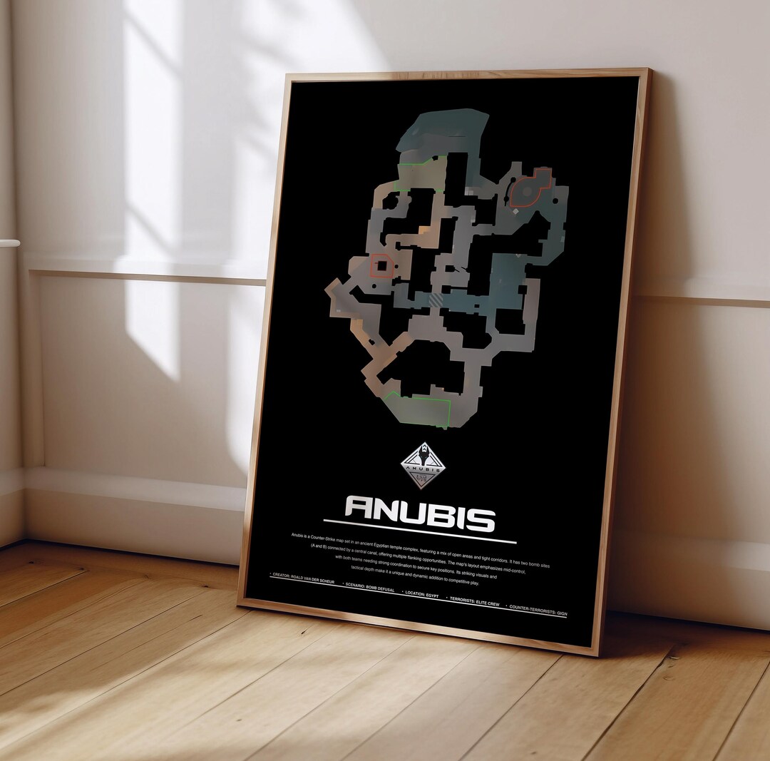 Counter Strike Anubis Poster | Counter Strike Print | Gaming Poster ...