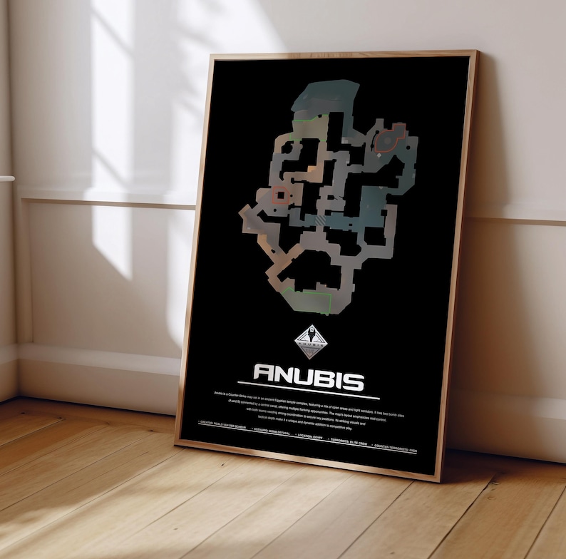 Counter Strike Anubis Poster | Counter Strike Print | Gaming Poster ...