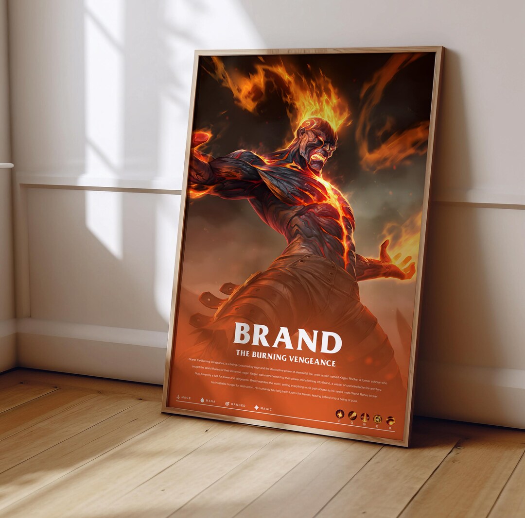 League of Legends Brand Poster | Lol Poster Print | Gaming Poster ...