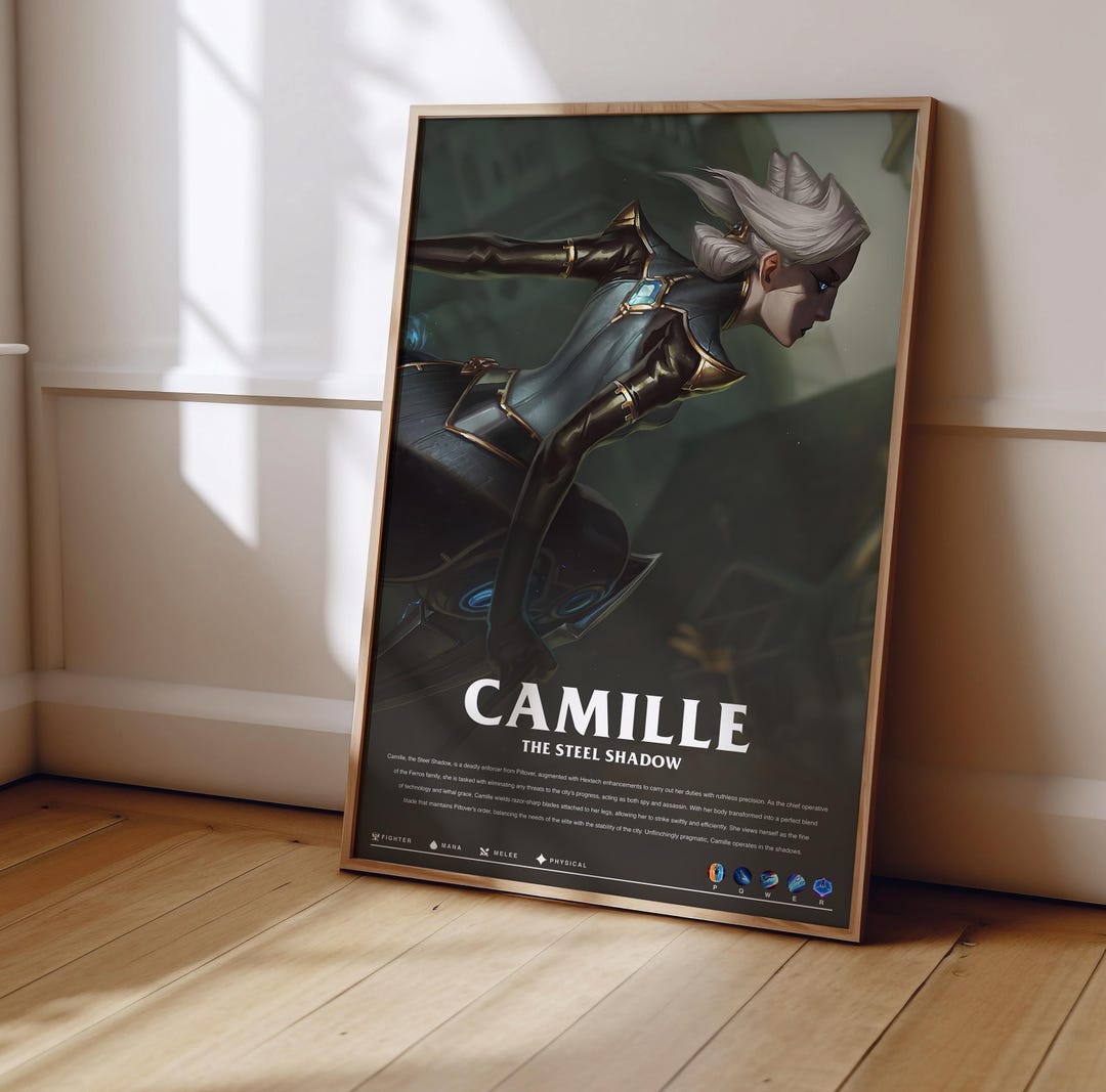 League of Legends Camille Poster | Lol Poster Print | Gaming Poster ...