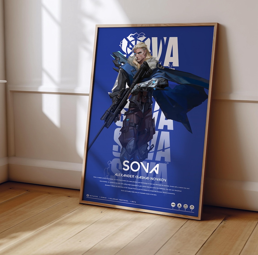 Valorant Sova Poster | Valorant Poster Print | Gaming Poster | Gaming Decor | Video Game Poster ...