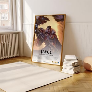 League of Legends Jayce Poster | Lol Poster Print | Gaming Poster ...