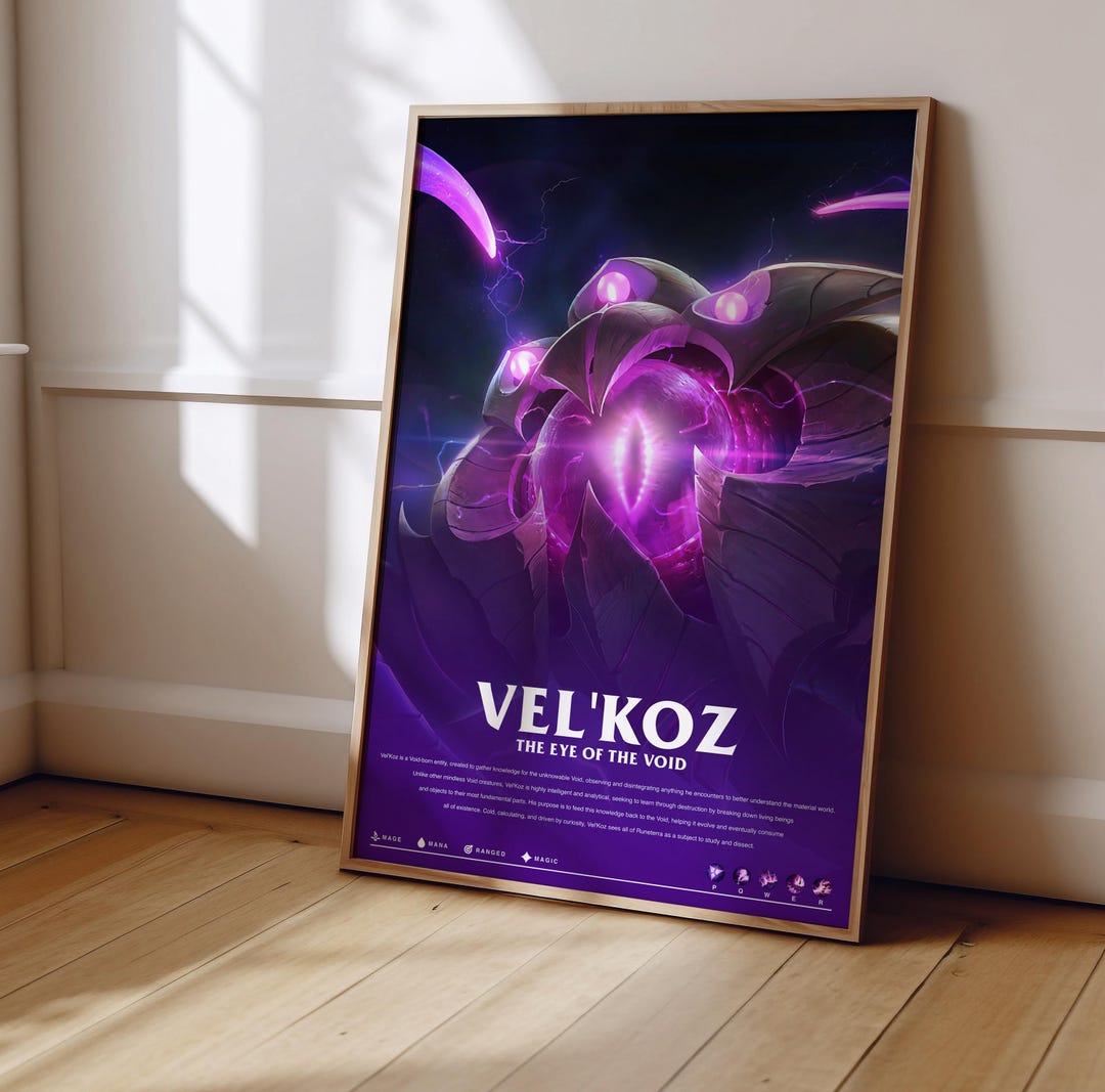 League of Legends Vel'koz Poster | Lol Poster Print | Gaming Poster ...