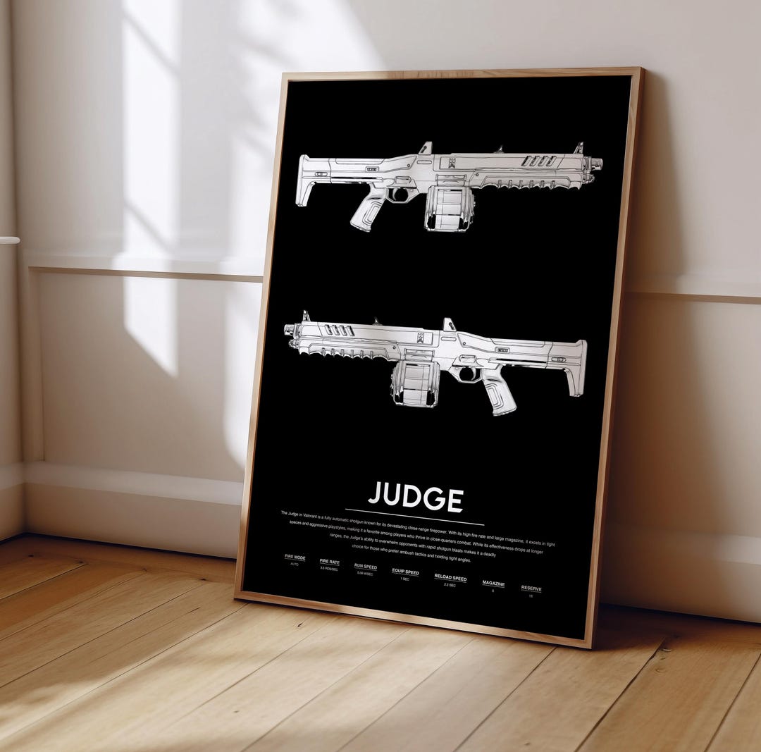 Valorant Judge Poster | Valorant Poster Print | Gaming Poster | Gaming ...