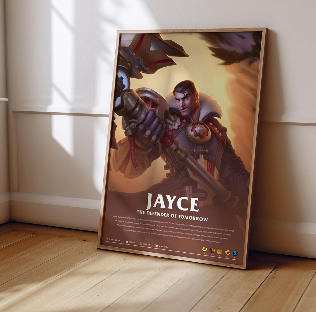 League of Legends Jayce Poster | Lol Poster Print | Gaming Poster ...