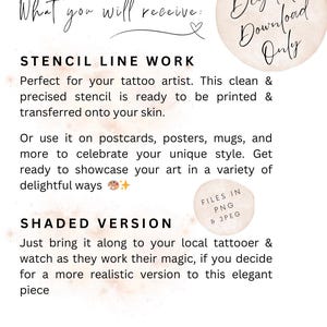 Poppy Tattoo Design: August Birth Flower Fine Line Art (digital ...