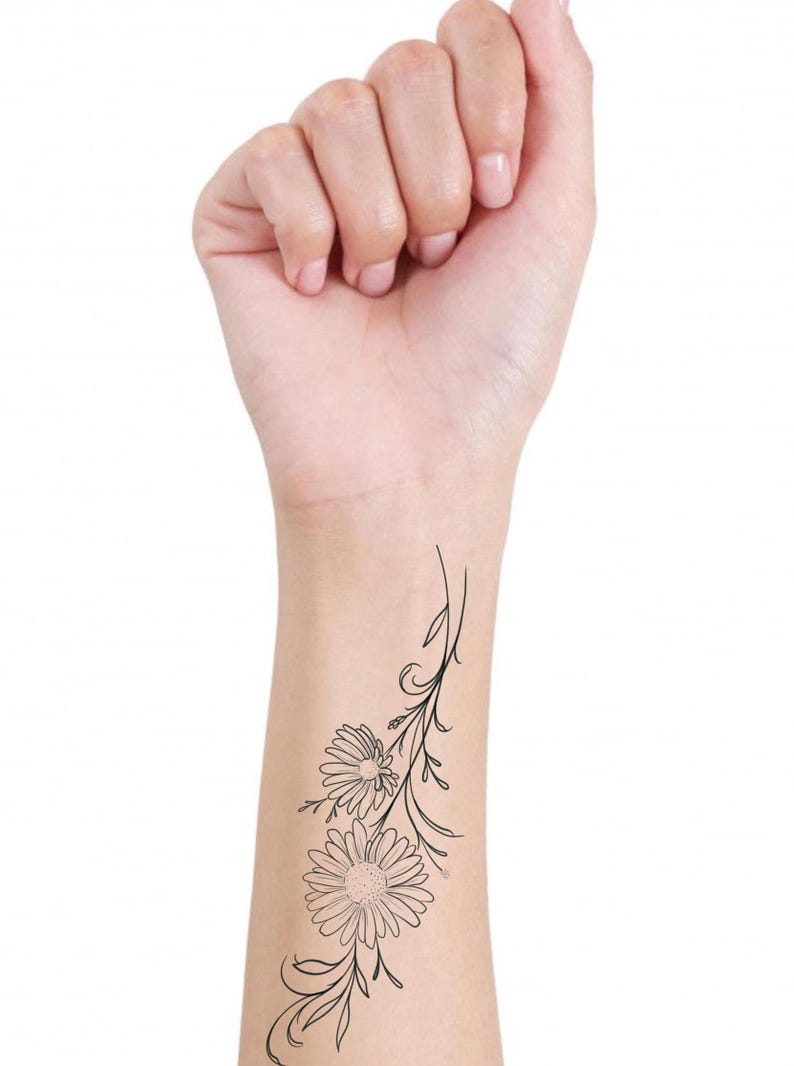 September Birth Month Flower Tattoo Design, Aster Birth Month Flower ...