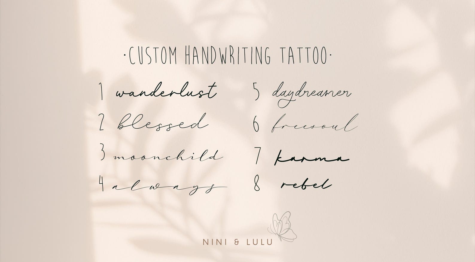 Custom Handwritten Tattoo Design, Handwritten Tattoo, Tattoo Font Style ...