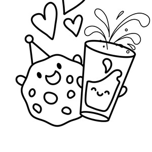 25 Kawaii Food Coloring Pages - Cute Coloring Pages - Printable ...