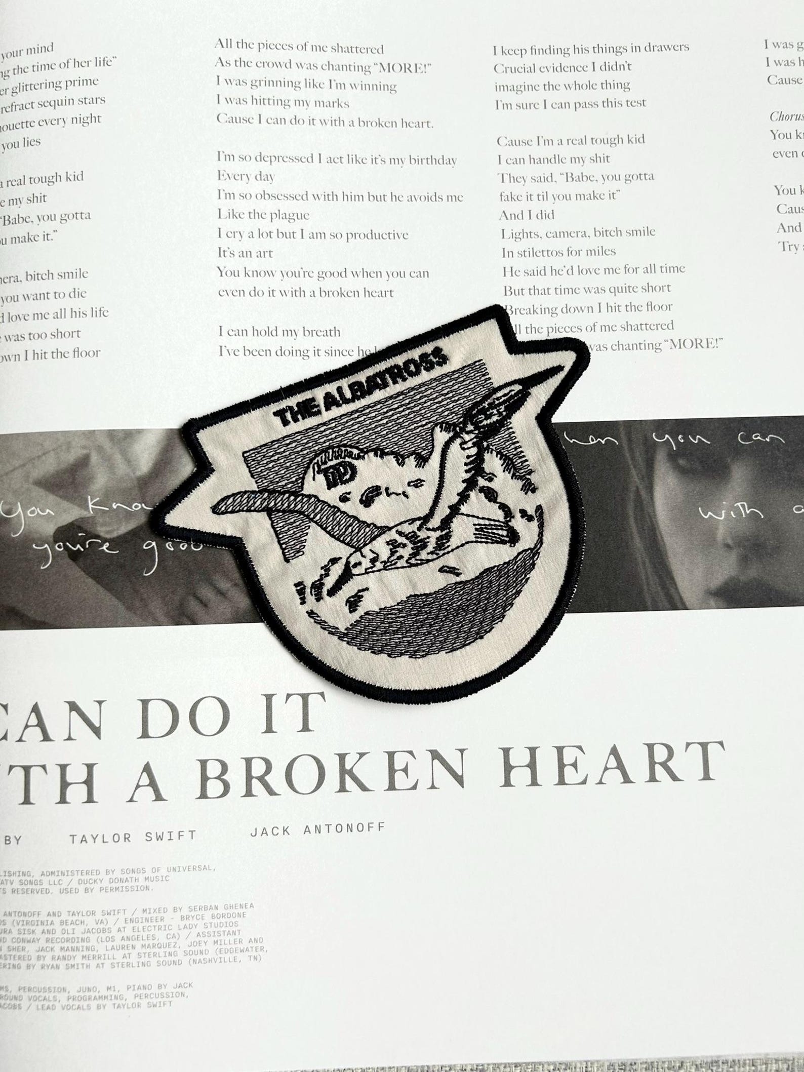 TTPD Album Inspired 4 Custom Made Iron Patches the Black Dog, the ...