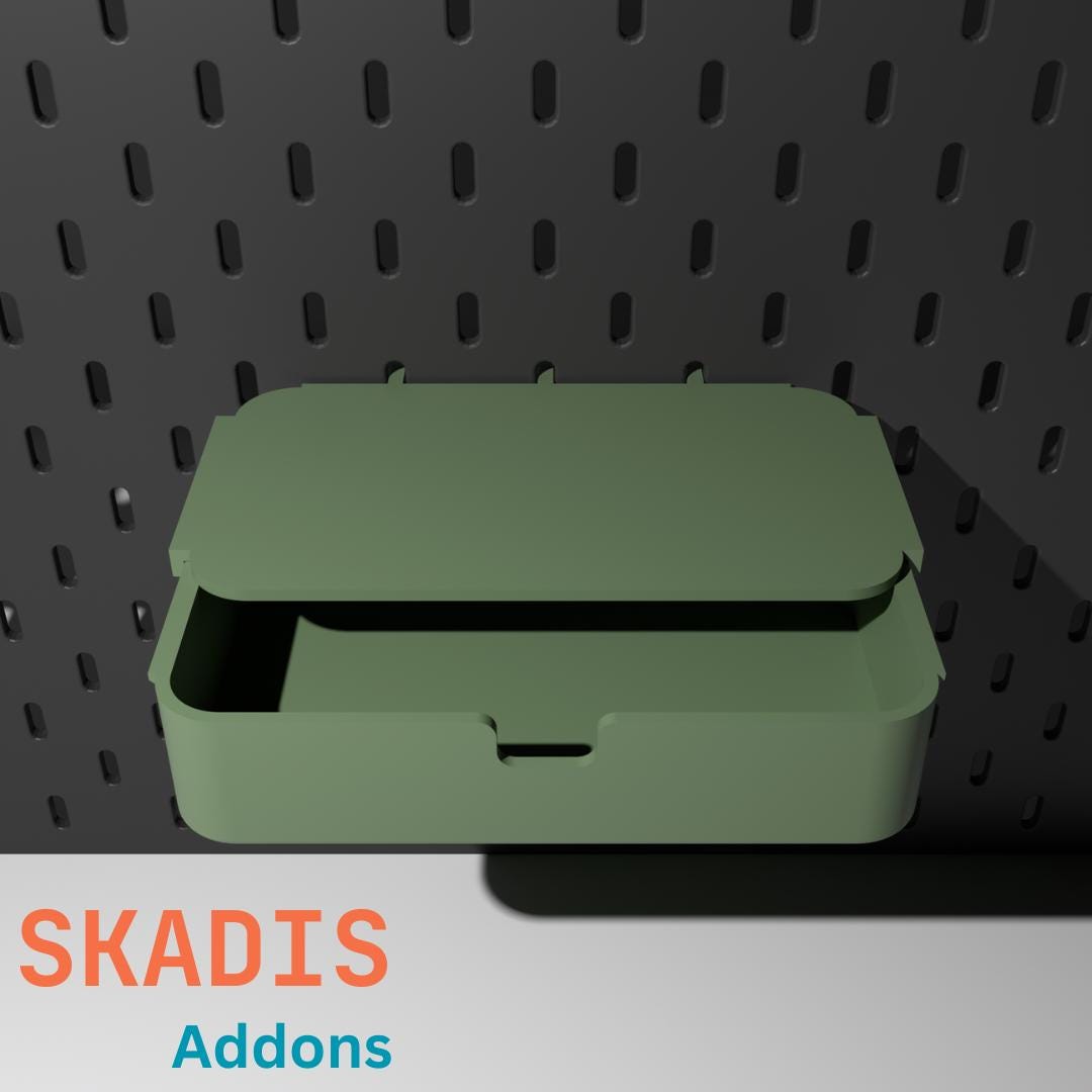 Ikea Skadis Compatible Drawer | 3D Printed Drawer Insert | Skadis ...