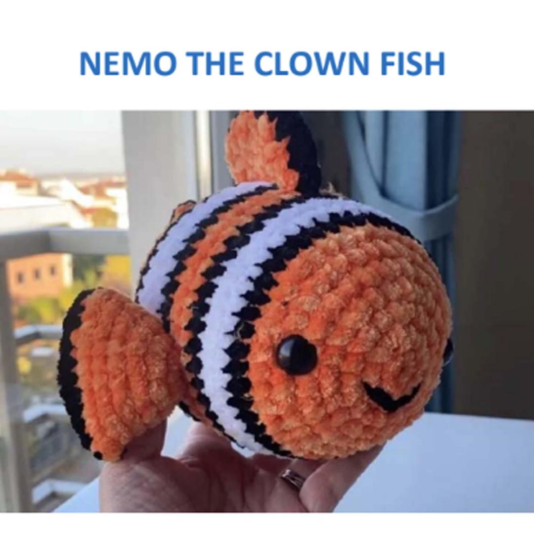 Nemo Fish Crochet Pattern, Amigurumi Nemo Instant PDF Download - Etsy