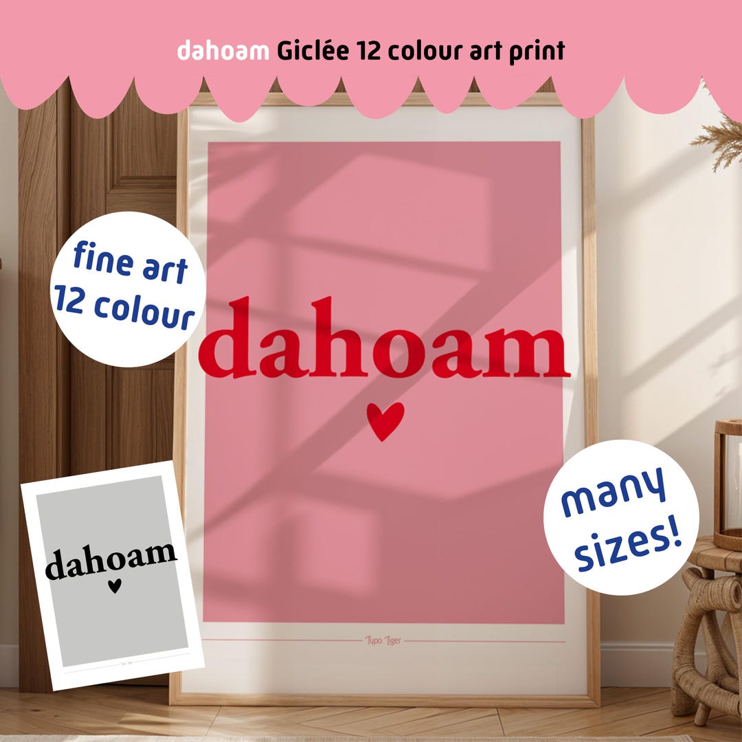 Typography Poster Quote Art Print Bavarian Dialect Minimalist ...
