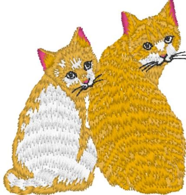 Cats and Kittens Pets Digital Embroidery Files Set of 16 Dst,exp,hus ...