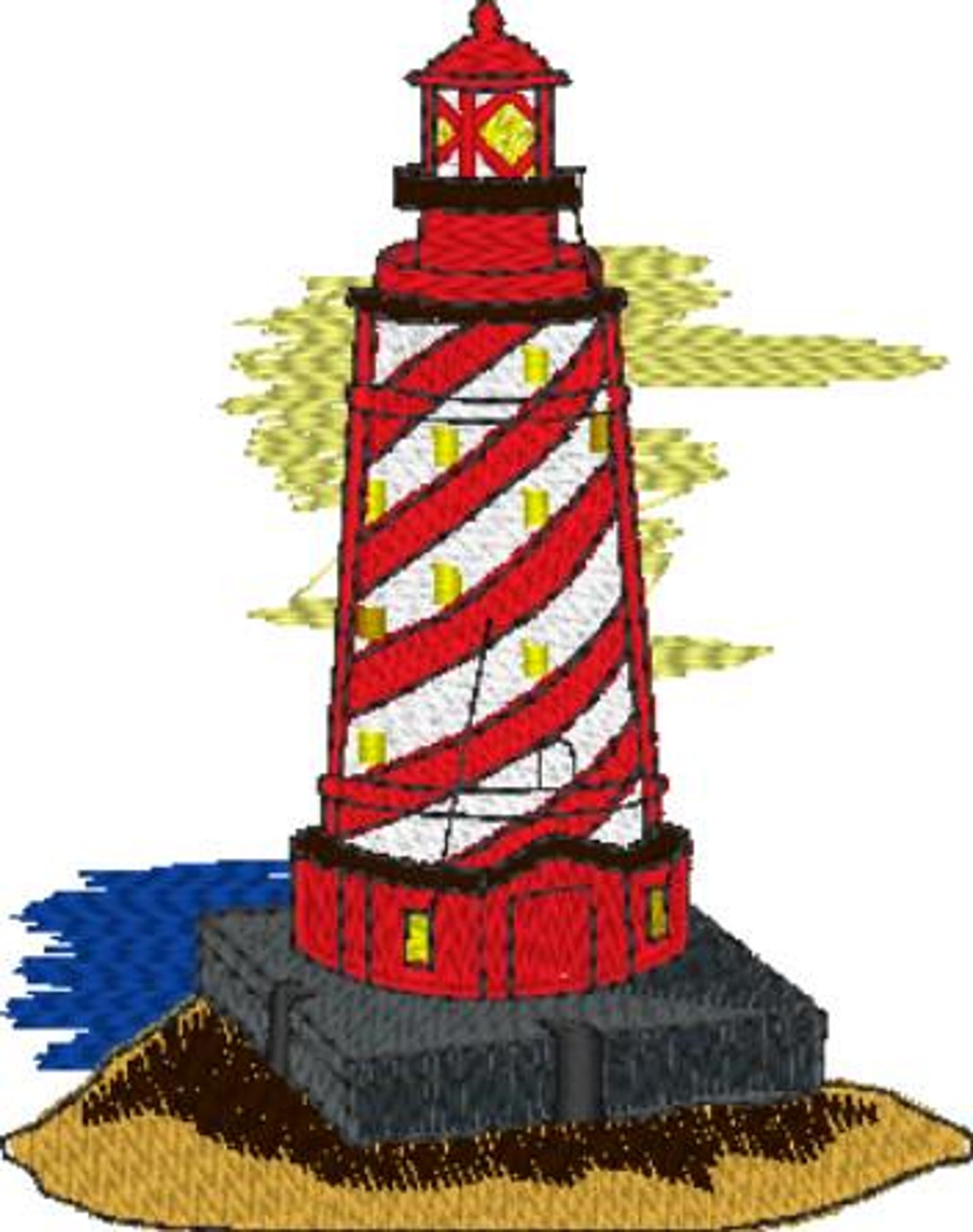 Lighthouses Out to Sea Digital Embroidery Files Set of 16 Dst,exp,hus ...