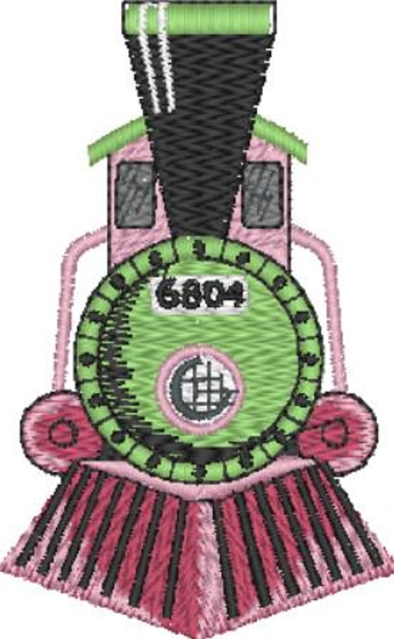 Train Front Railway Engine Digital Machine Embroidery Files Set of 9 ...