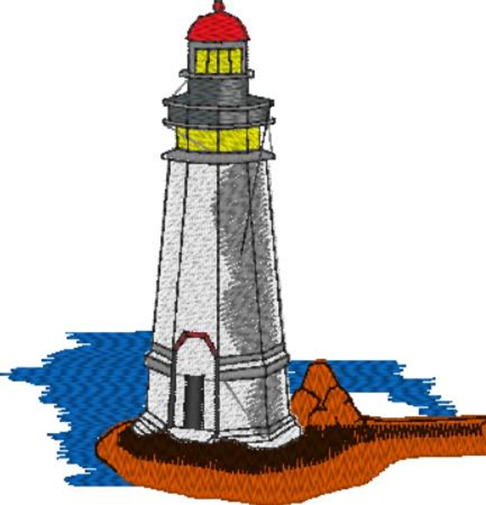 Lighthouses Out to Sea Digital Embroidery Files Set of 16 Dst,exp,hus ...