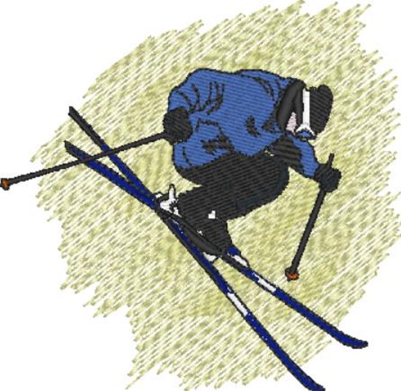 Skiing Winter Snow Ski Snowboarding Digital Embroidery Files Set of 16 ...