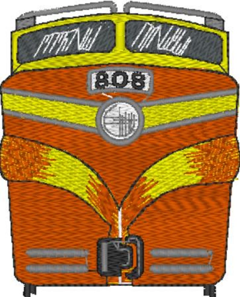 Train Front Railway Engine Digital Machine Embroidery Files Set of 12 ...