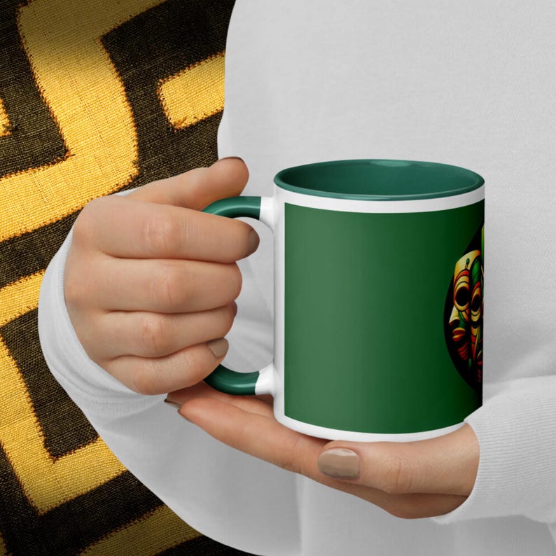 Vibrant African Mask Mug Tribal Art Coffee Cup With Colorful Design - Etsy
