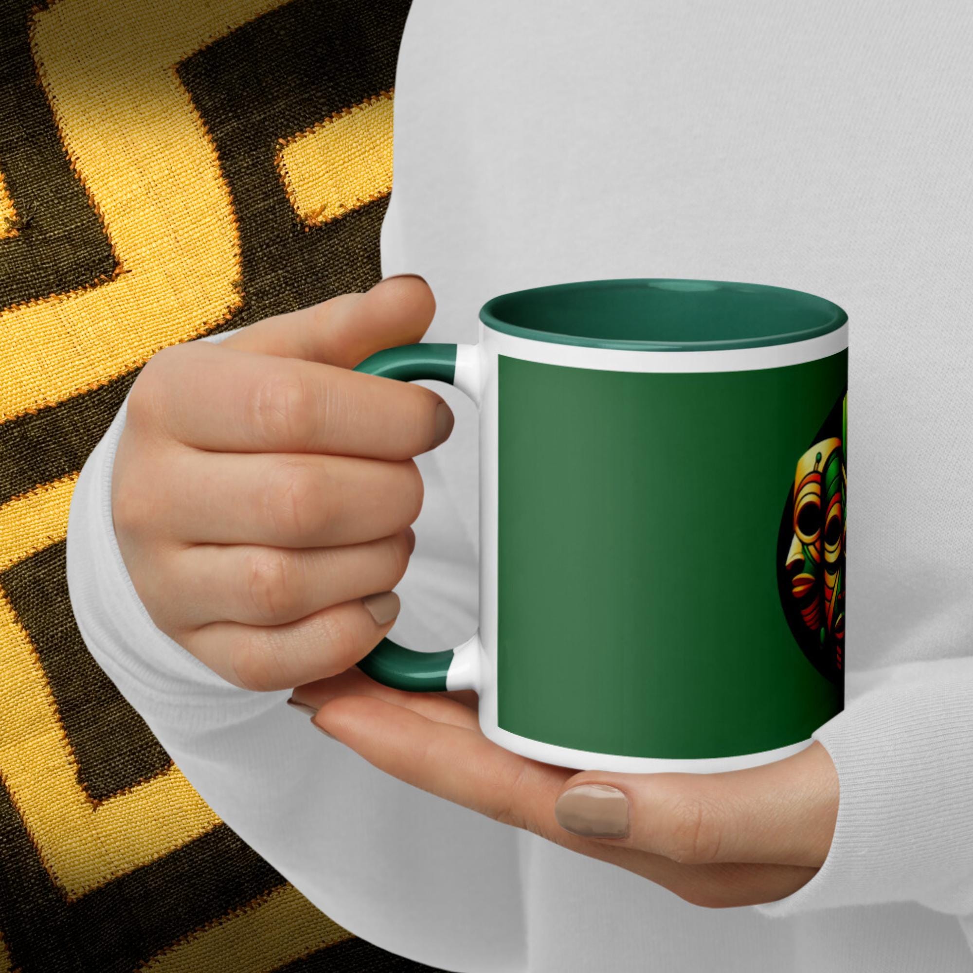 Vibrant African Mask Mug Tribal Art Coffee Cup With Colorful Design - Etsy