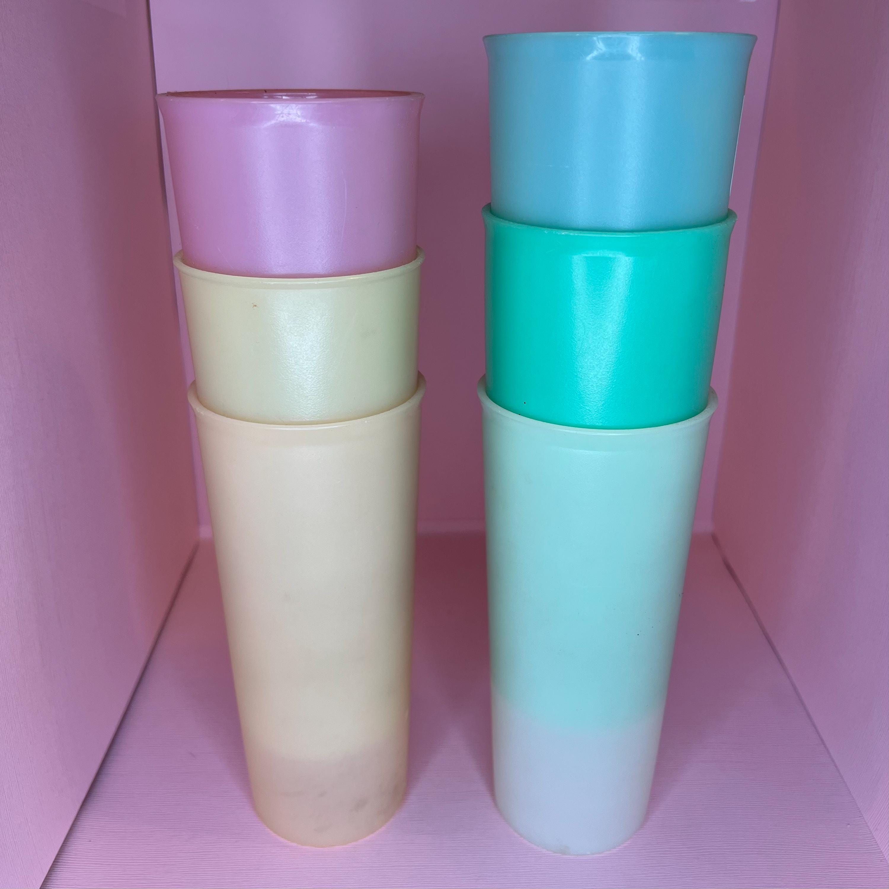 Vintage Tupperware Pastel Cups - Etsy